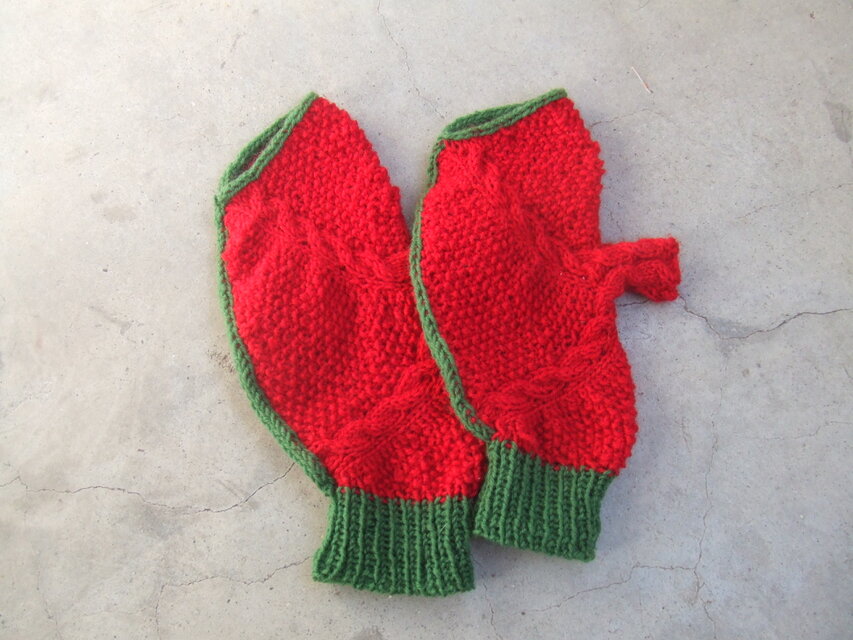 指先の出ているミトン | iichi 日々の暮らしを心地よくするハンドメイドやアンティークのマーケットプレイス