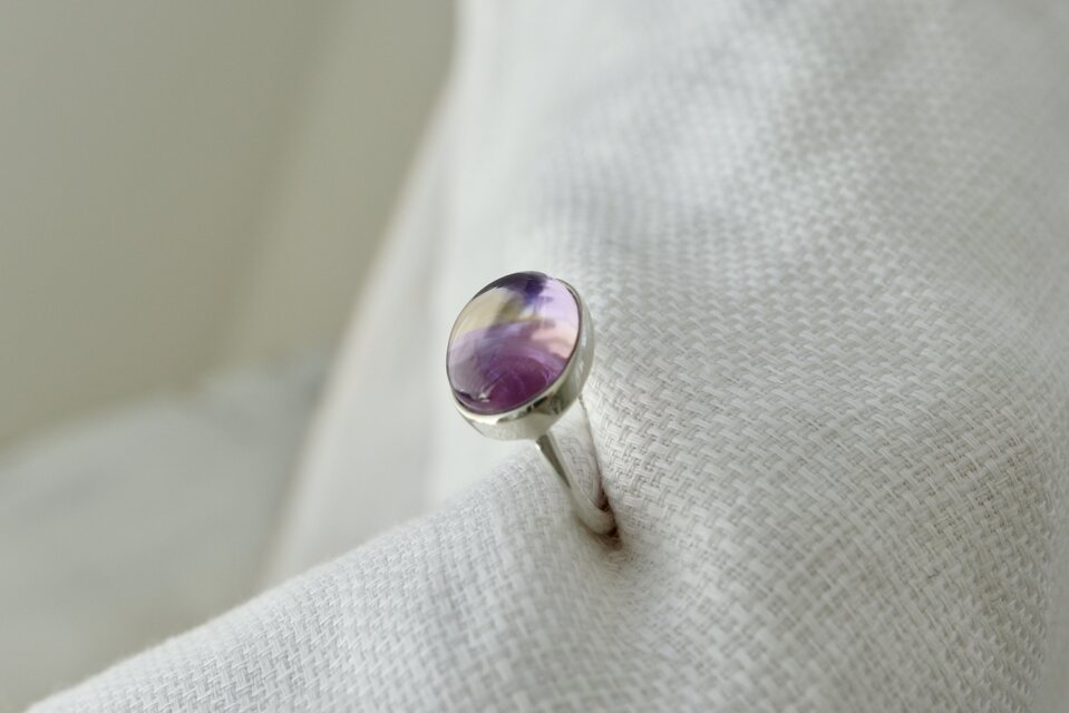 [orange×purpleのametrine]ring | iichi 日々の暮らしを心地よくするハンドメイドやアンティークのマーケットプレイス