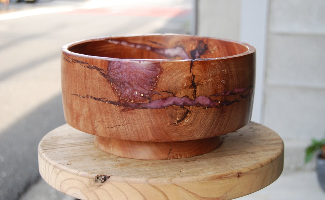 WOOD×レジン 02 インテリアボウル | iichi 日々の暮らしを心地よくするハンドメイドやアンティークのマーケットプレイス