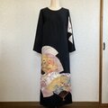 No.92留袖ドレスワンピースMからLサイズ | iichi 日々の暮らしを心地よくするハンドメイドやアンティークのマーケットプレイス