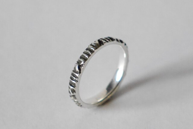 再販★Native ring(sv*いぶし) S ネイティブ★リング★シルバー★ペア★細 | iichi ハンドメイド・クラフト作品・手仕事品の通販