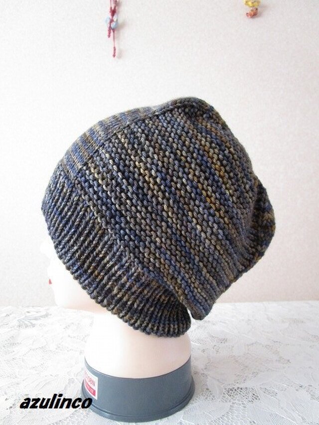 手編み帽子 Malabrigo Playa 871 | azulinco | ハンドメイド通販 iichi（いいち）