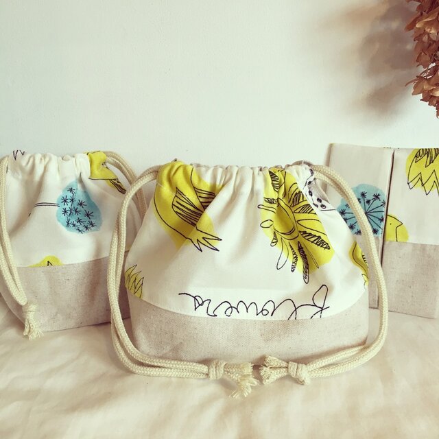 北欧柄・入園・入学グッズ 3点セット♪♪（kc-bb-042） | iichi ハンドメイド・クラフト作品・手仕事品の通販