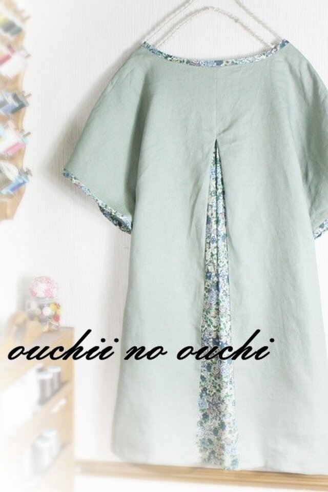 お値引リバティ＆リネン ♪ ドルマンプルオーバーチュニックワンピ | iichi 日々の暮らしを心地よくするハンドメイドやアンティークのマーケットプレイス
