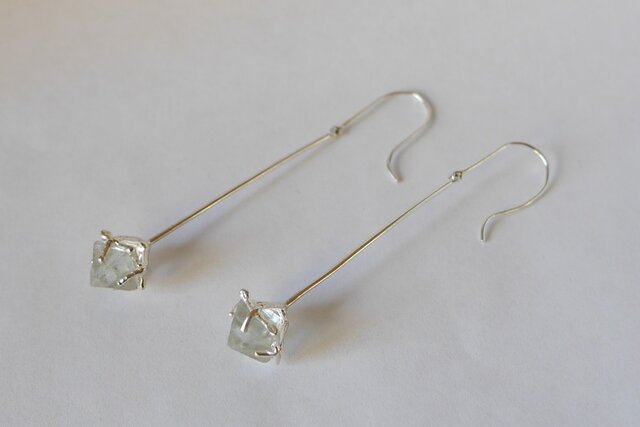 Fluorite pierce(green*sv) フローライト★フックピアス★ | Argent*Bar | ハンドメイド通販 iichi（いいち）