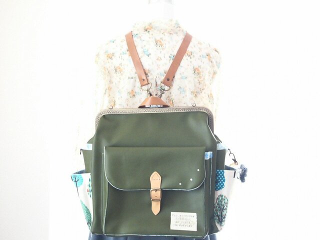 3WAYBIGランドセルリュック アンダルシアオリーブ | iichi ハンドメイド・クラフト作品・手仕事品の通販