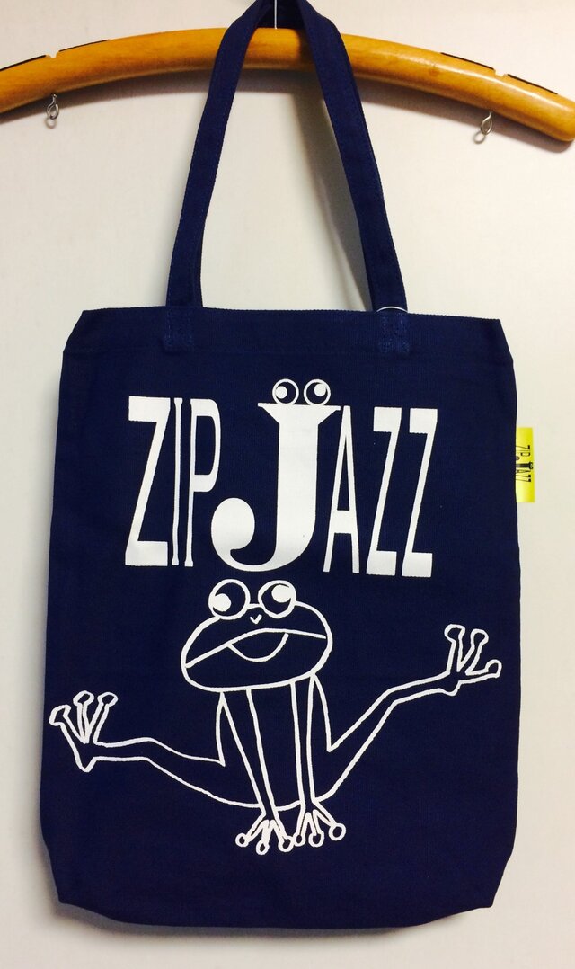 tote bag＊frog ネイビー | ZIP JAZZ LABO | ハンドメイド通販 iichi（いいち）