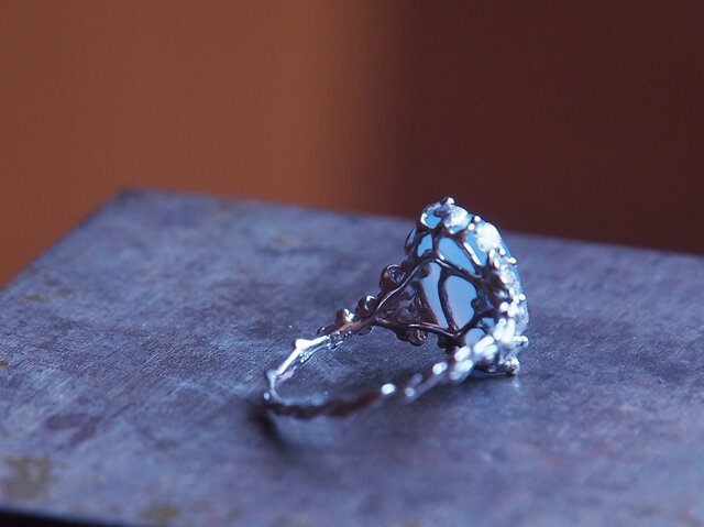 朝もやのリング SV/RP | iichi 日々の暮らしを心地よくするハンドメイドやアンティークのマーケットプレイス