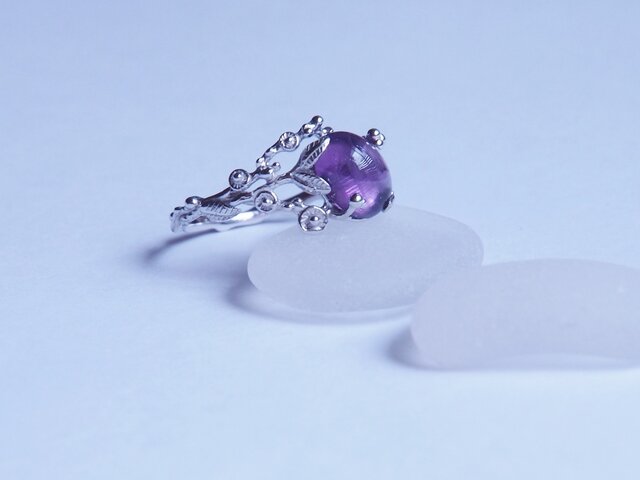 朝露のリング SV・RP | iichi ハンドメイド・クラフト作品・手仕事品の通販