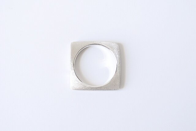SQUARE Ring(SILVER) | iichi ハンドメイド・クラフト作品・手仕事品の通販