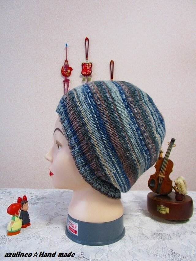 手編み帽子 Opal Wetterleuchten 9326 | azulinco | ハンドメイド通販 iichi（いいち）