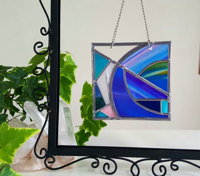 カラーセラピー ハンギングアート『静 Calm』 | iichi ハンドメイド・クラフト作品・手仕事品の通販