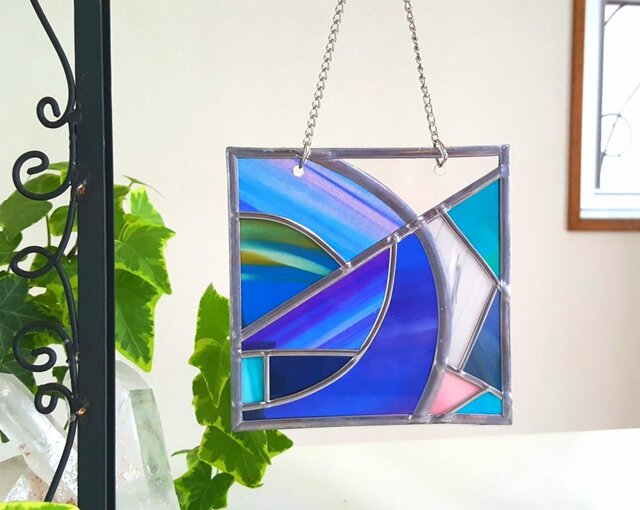 カラーセラピー ハンギングアート『静 Calm』 | iichi ハンドメイド・クラフト作品・手仕事品の通販