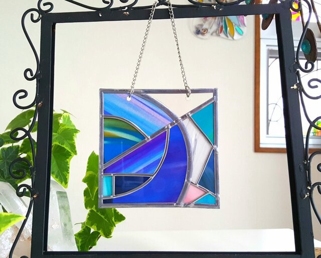 カラーセラピー ハンギングアート『静 Calm』 | iichi ハンドメイド・クラフト作品・手仕事品の通販