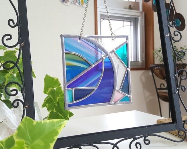 カラーセラピー ハンギングアート『静 Calm』 | iichi ハンドメイド・クラフト作品・手仕事品の通販