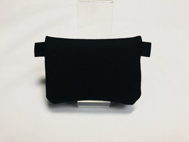 mini wallet : cordura nylon 1000 コーデュラナイロン ブラック | iichi ハンドメイド・クラフト作品・手仕事品の通販