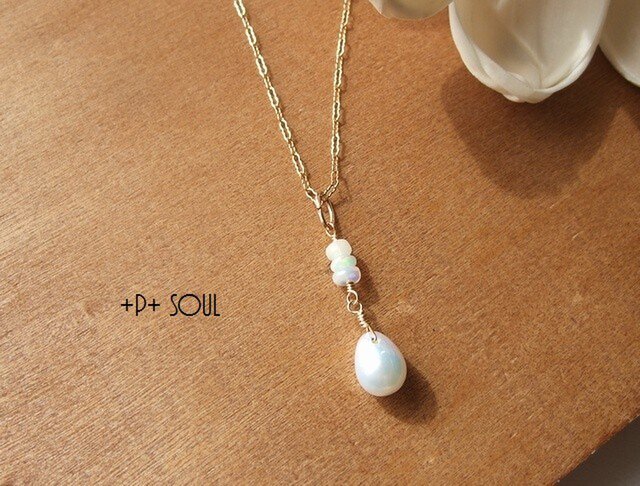 14kgf mermaiddropネックレス【PL-188N】 | iichi 日々の暮らしを心地よくするハンドメイドやアンティークのマーケットプレイス