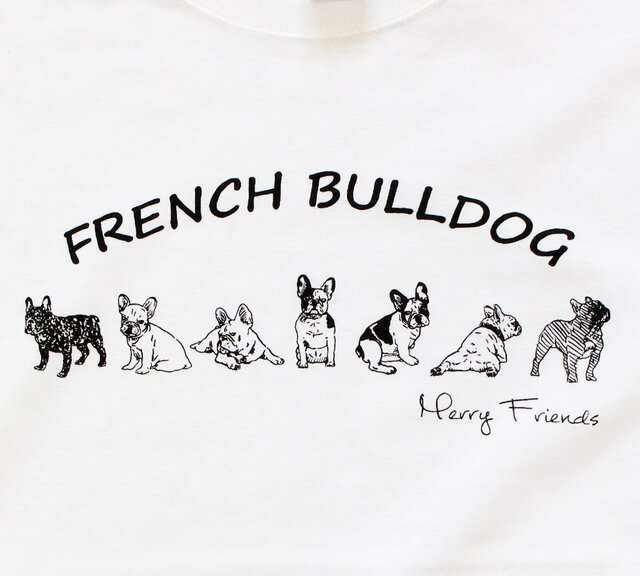 フレンチブルドッグ ロンT ユニセックス | iichi 日々の暮らしを心地よくするハンドメイドやアンティークのマーケットプレイス