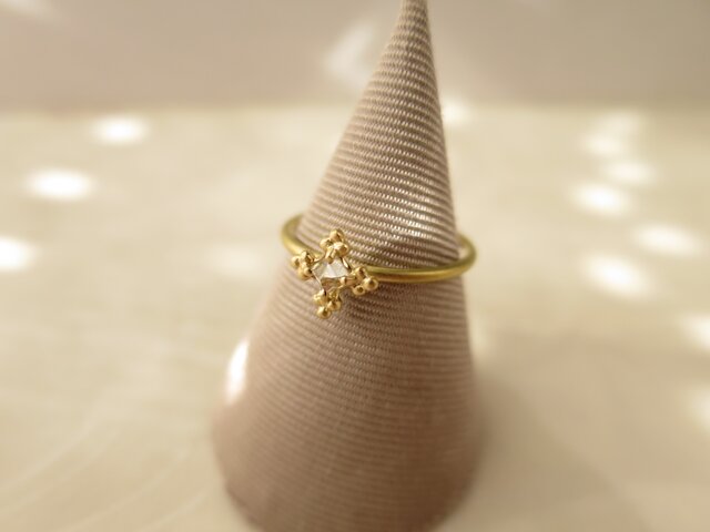 K18 Sawable Diamond Ring | iichi ハンドメイド・クラフト作品・手仕事品の通販