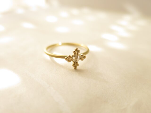 K18 Sawable Diamond Ring | iichi ハンドメイド・クラフト作品・手仕事品の通販