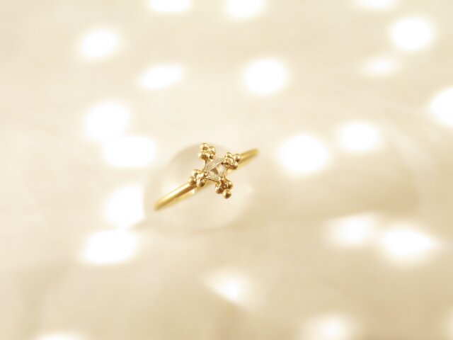 K18 Sawable Diamond Ring | iichi ハンドメイド・クラフト作品・手仕事品の通販