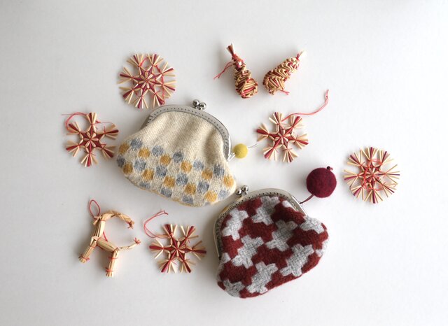 GAMAGUTI wool pouch_003 | iichi ハンドメイド・クラフト作品・手仕事品の通販