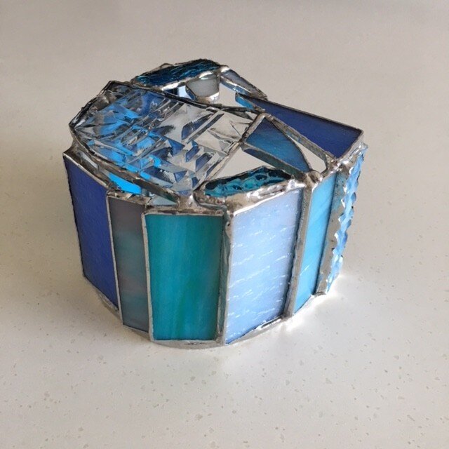 『プレシャスナイト』LEDライト ブルー② ガラス Bay View | ベイビューグラスアーツ | ハンドメイド通販 iichi（いいち）