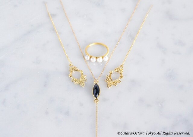 【14KGF/Siver925】Ear Thread Earrings -Elegant Filigree- | iichi ハンドメイド・クラフト作品・手仕事品の通販