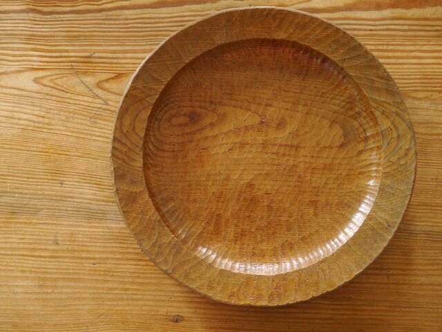 リム大皿300白茶 きはだ #0168 | iichi ハンドメイド・クラフト作品・手仕事品の通販