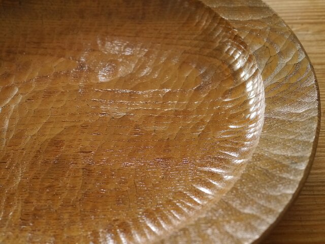 リム大皿300白茶 きはだ #0168 | iichi ハンドメイド・クラフト作品・手仕事品の通販