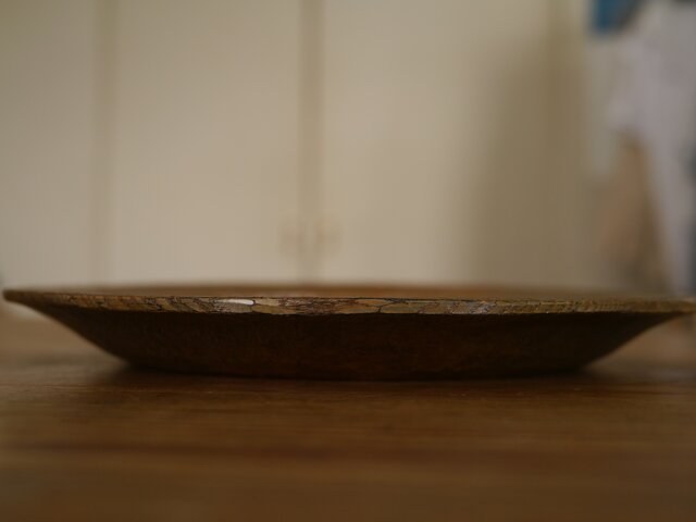 リム大皿300白茶 きはだ #0168 | iichi ハンドメイド・クラフト作品・手仕事品の通販