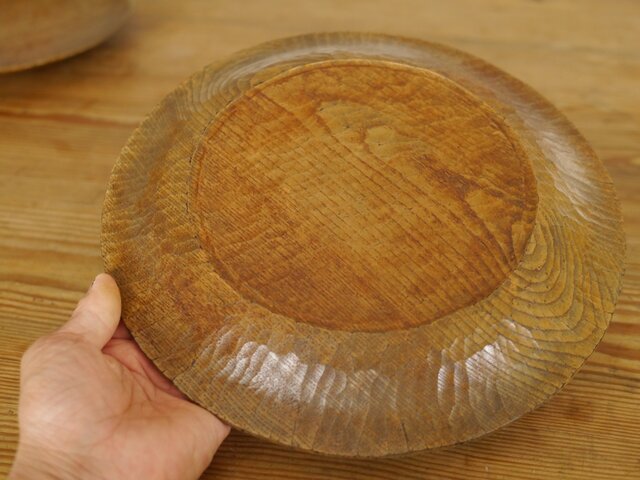 リム大皿300白茶 きはだ #0168 | iichi ハンドメイド・クラフト作品・手仕事品の通販