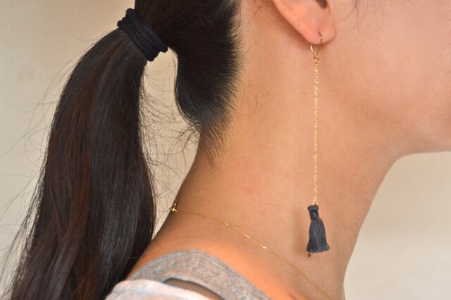Tassel Ear Long Dress_026 | iichi ハンドメイド・クラフト作品・手仕事品の通販