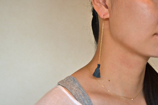 Tassel Ear Long Dress_026 | iichi ハンドメイド・クラフト作品・手仕事品の通販