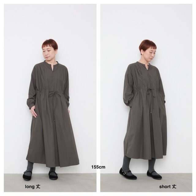 Dola`s onepiece / charcoal | iichi 日々の暮らしを心地よくするハンドメイドやアンティークのマーケットプレイス