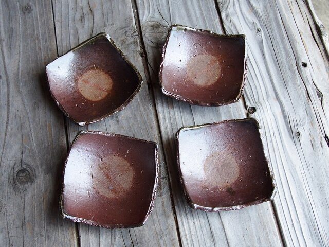 備前 角小皿 sr7-016 | iichi ハンドメイド・クラフト作品・手仕事品の通販