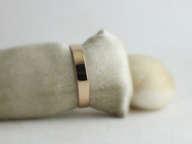 ピンクゴールドK18リング 0046 | iichi 日々の暮らしを心地よくするハンドメイドやアンティークのマーケットプレイス