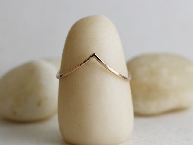 ピンクゴールドK18リング 0026 | iichi ハンドメイド・クラフト作品・手仕事品の通販