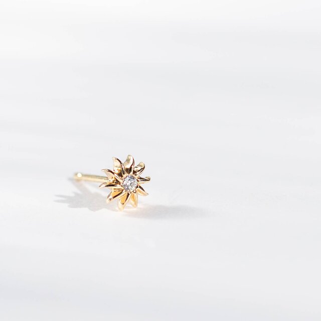 Allison -Pierce- TOPK18YG/PG×Diamond 0.02ct | iichi ハンドメイド・クラフト作品・手仕事品の通販