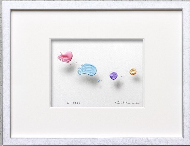 浮遊する筆触 【Layer 18566】 18 x 25cm | iichi ハンドメイド・クラフト作品・手仕事品の通販