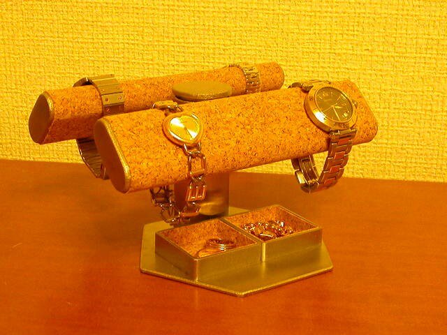 だ円手動式腕時計スタンド★トレイ付き ※左右に首を振ります IMG47 | iichi ハンドメイド・クラフト作品・手仕事品の通販