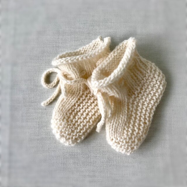 miyako様オーダー カシミア ベビーブーティー 3M | iichi ハンドメイド・クラフト作品・手仕事品の通販