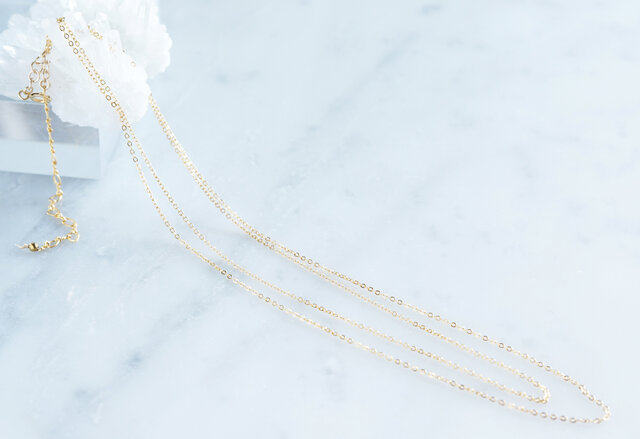 【14KGF】Layered Dress Necklace | iichi ハンドメイド・クラフト作品・手仕事品の通販