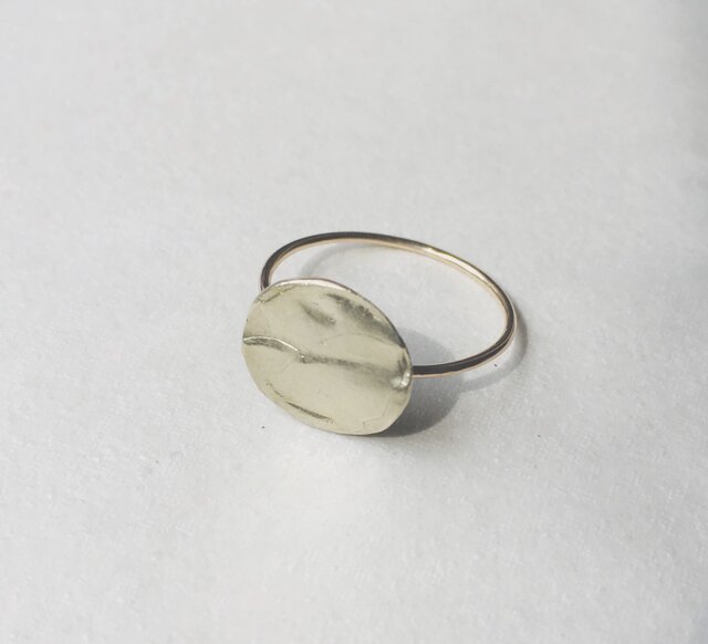 〈Ryutoan〉満月のようなcircle ring L | iichi 日々の暮らしを心地よくするハンドメイドやアンティークのマーケットプレイス