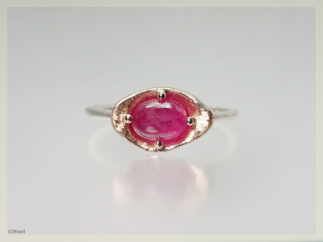 包みリング K10 ルビー （Tsutsumi Ring Ruby) | iichi ハンドメイド・クラフト作品・手仕事品の通販