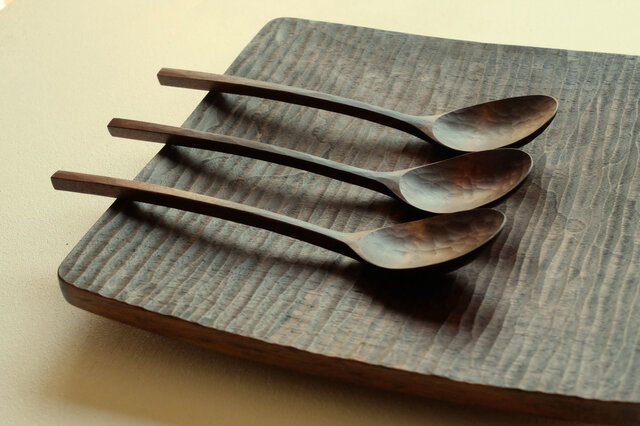 山桜の木のカレースプーン (type-SU) | iichi ハンドメイド・クラフト作品・手仕事品の通販