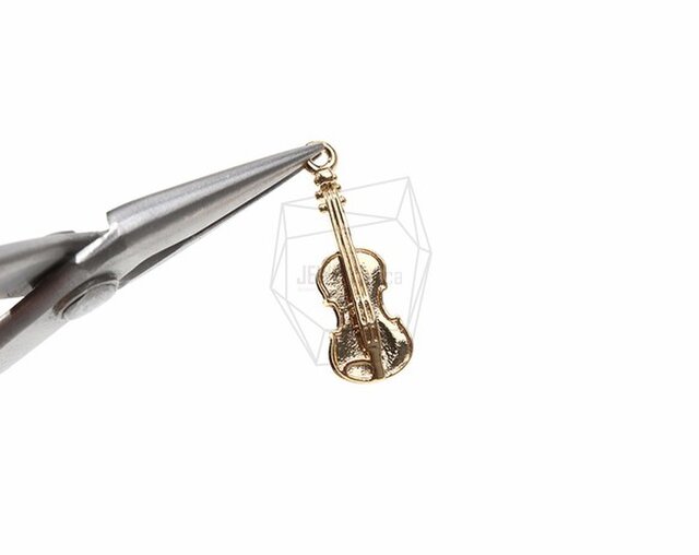 PDT-683-G【2個入り】バイオリンチャーム,Violin Charm/8mm x 21mm | iichi ハンドメイド・クラフト作品・手仕事品の通販