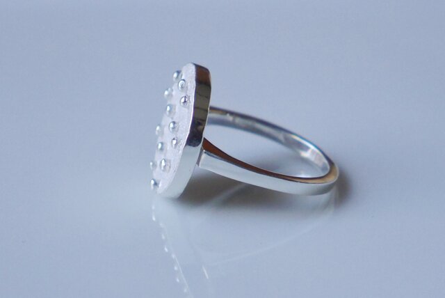 Dot ring（sv）★ドット★シルバー★リング★ | iichi 日々の暮らしを心地よくするハンドメイドやアンティークのマーケットプレイス