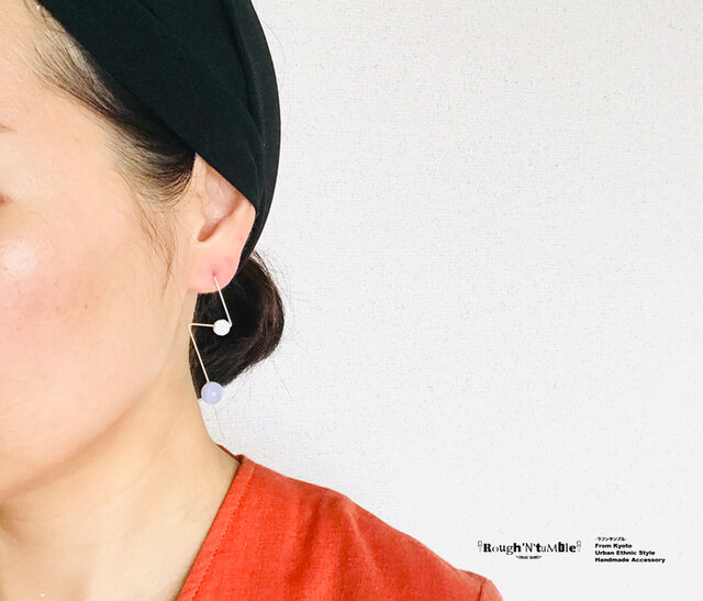 Zigzag pierce aurora | iichi ハンドメイド・クラフト作品・手仕事品の通販