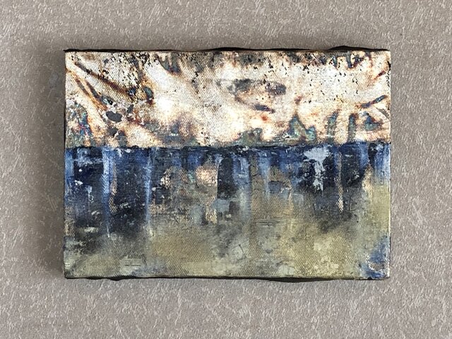 Work 21.06'19 ー Blue cliff in the gold fog ー | iichi ハンドメイド・クラフト作品・手仕事品の通販